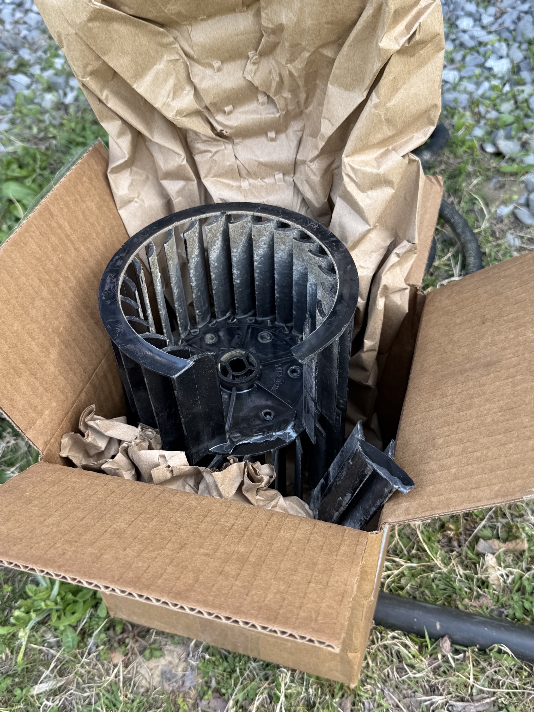 Exploded AC squirrel cage – Sinclair Trails